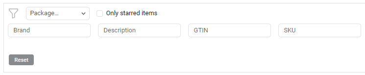 Can I filter my products in Barcode Manager?